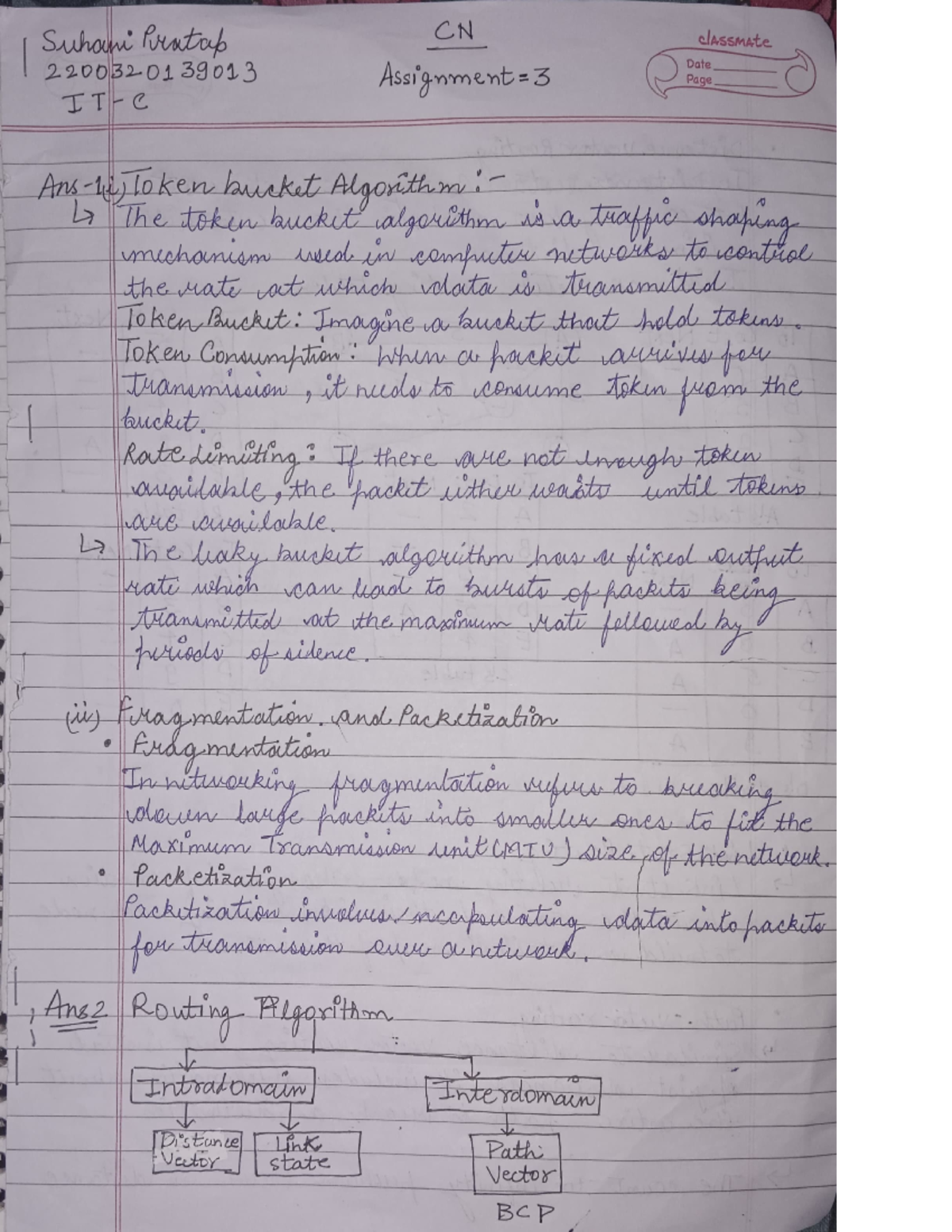 Cn assignment 3 - B.tech - Studocu