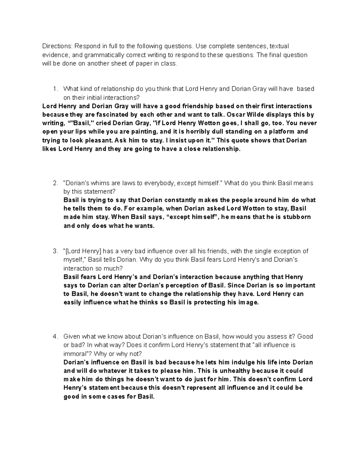 Chapter 2 Discussions Response Questions - Directions: Respond in full ...