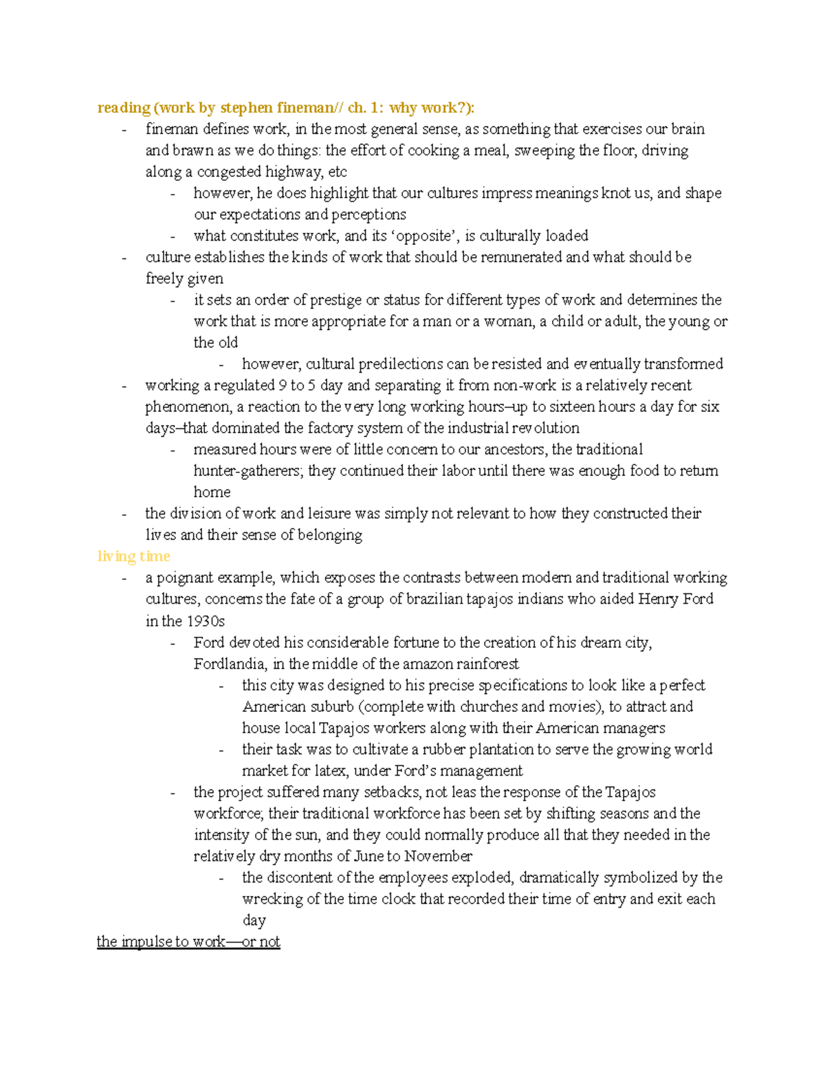 Notes journal 2 1 23 - reading (work by stephen fineman// ch. 1: why ...