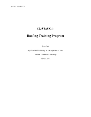 C234 - Paper 1 Coursework. - C234 TASK 1: Fire Department Hiring Eric ...