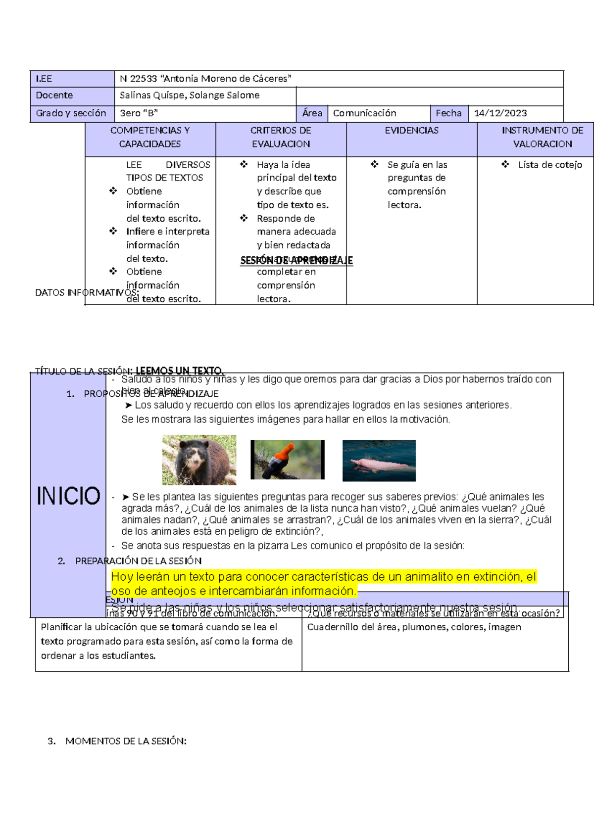Sesion 14NOV EL OSO - Resumen Matemática - ANTES DE LA SESION Revisar ...