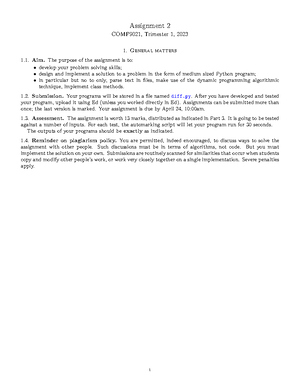 COMP9021 - UNSW Sydney - Principles of programming - Studocu