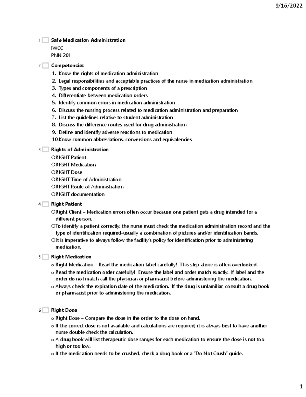 Safe Dose - math - Safe Medication Administration IWCC PNN 201 ...