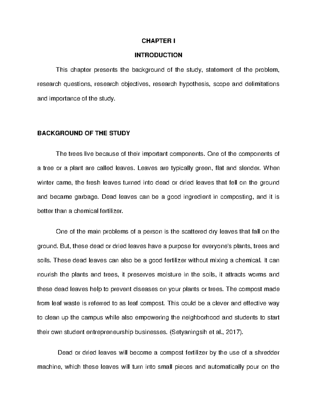 Chapter 1 - for research purposes - CHAPTER I INTRODUCTION This chapter ...