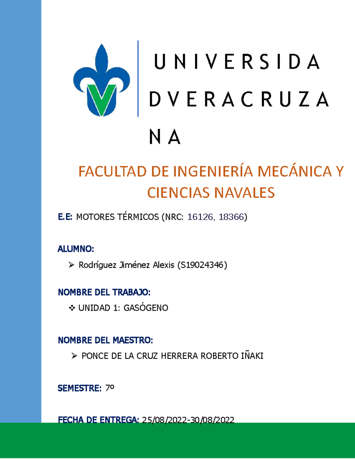 Gasógeno-motores térmicos - U N I V E R S I D A D V E R A C R U Z A N A ...