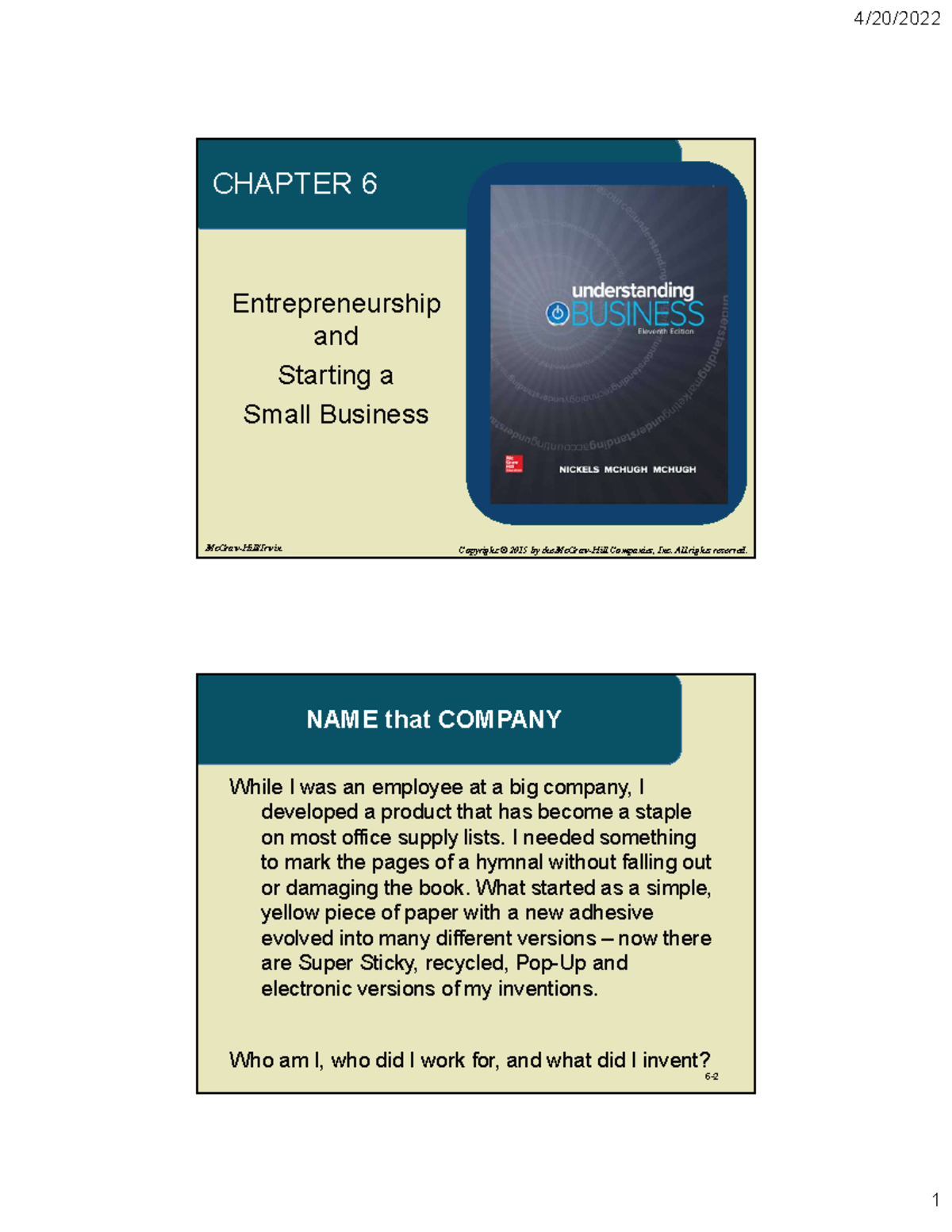 Chapter 6 - jehuwehfihoeiwjfl; - McGraw-Hill/Irwin Copyright © 2015 by ...