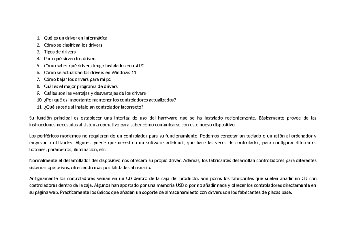 6 drivers - ads - Qué es un driver en informática Cómo se clasifican ...