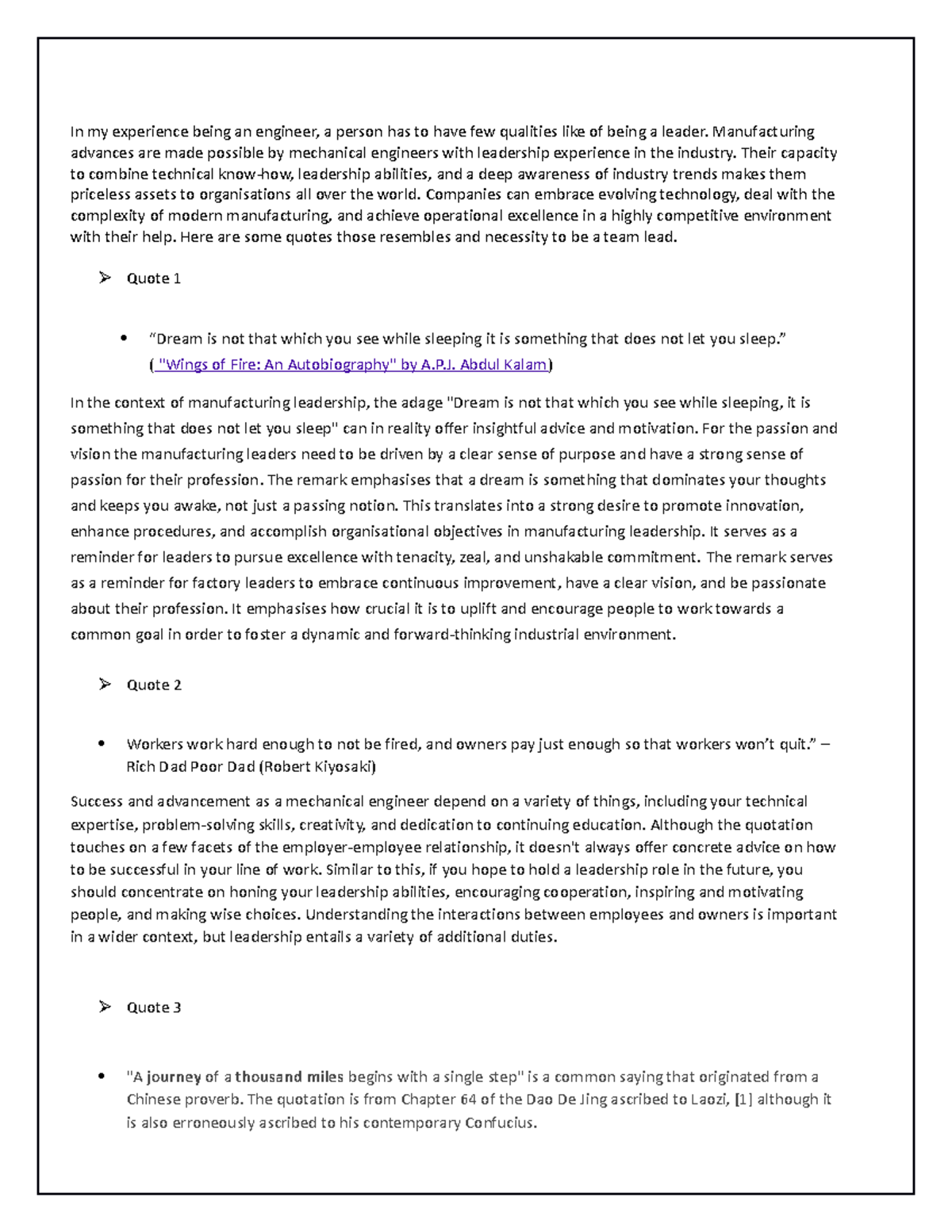 Leadership assignment 2 - 1509 - Conestoga College - Studocu