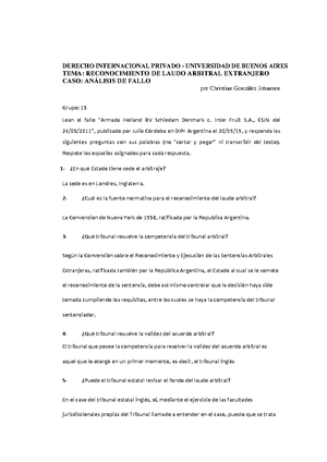 Resumen completo DIPr - Glosario Lex fori: es la Ley Nacional del ...