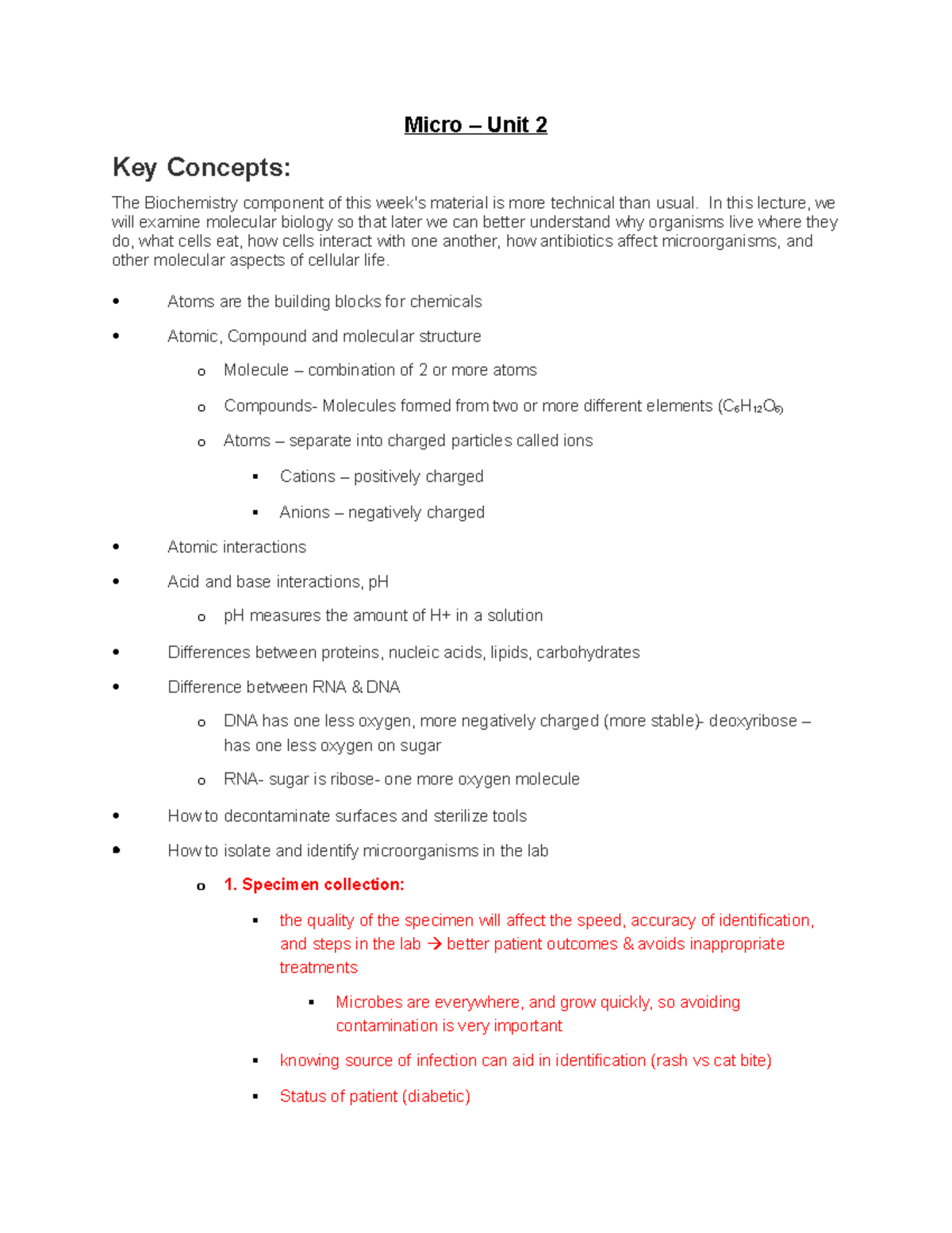 Micro – Unit 2 Notes - Dr. Jordyn Bergsveinson is the professor for ...
