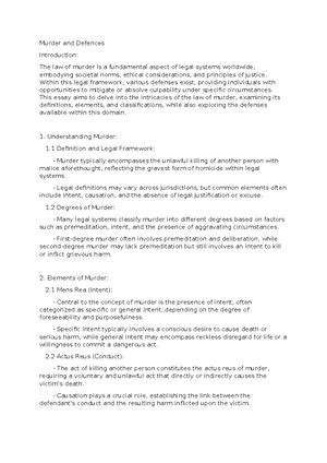Criminal Law IRAC and answers of case scenarios - LW502 - UCLAN - Studocu