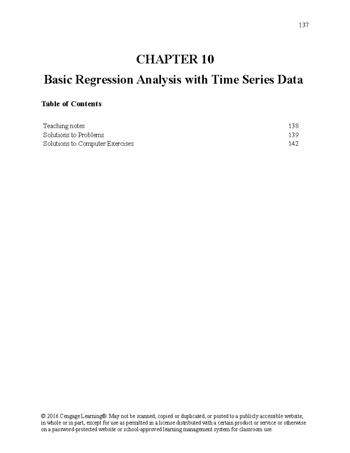 Wooldridge 7e Ch10 - CHAPTER 10 Basic Regression Analysis with Time Series Data Table of ...
