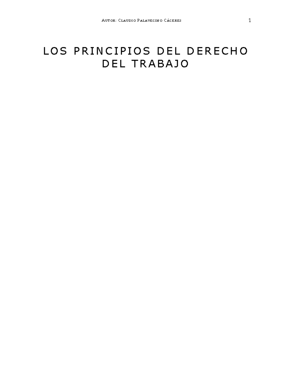 Unidad 3 Apuntes sobre principios de Derecho del trabajo - L O S P R I ... Unidad 3 Apuntes sobre principios de Derecho del trabajo - L O S P R I ...