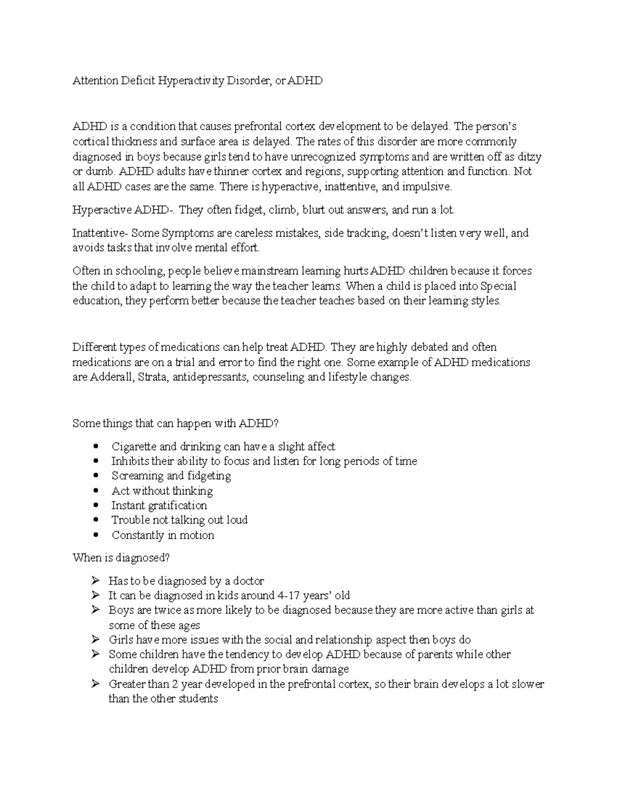 ADHD - Dr. Mueller's lecture on ADHD - Attention Deficit Hyperactivity ...