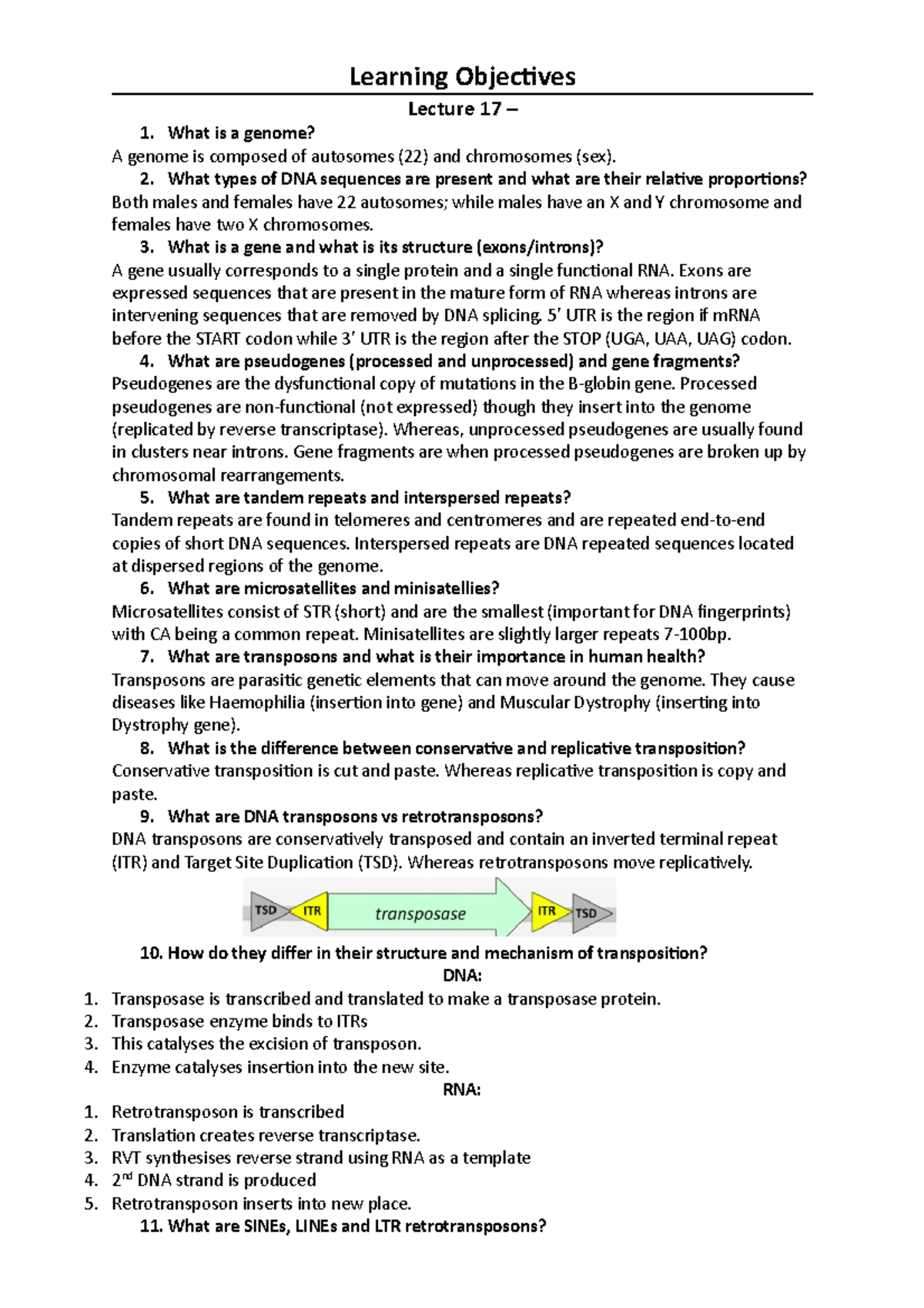 Learning Objectives Q&As - Topic 2 - Learning Objectives Lecture 17 ...