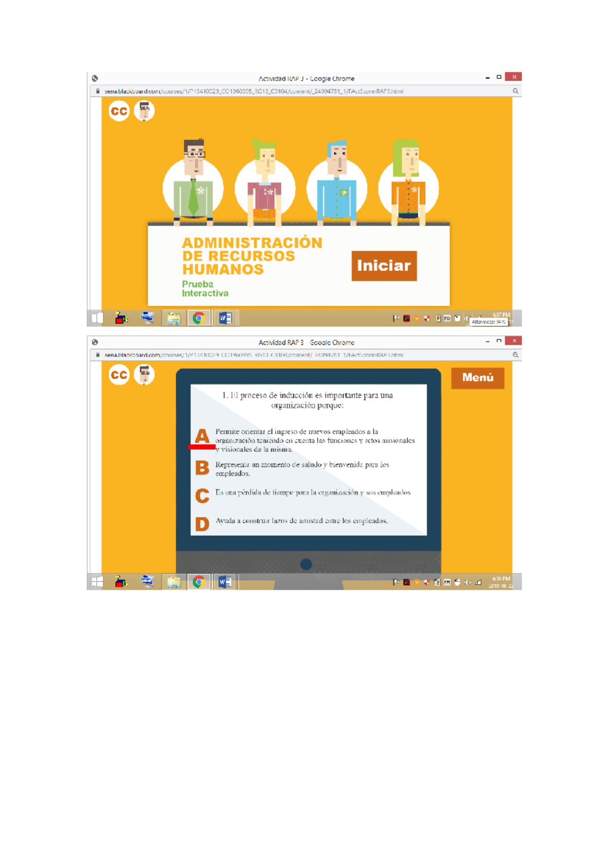 Semana TRES Talento Evaluacion - talento humano - Studocu
