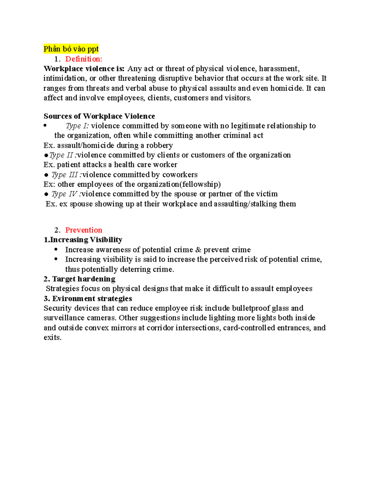 Định nghĩa giải pháp - Phần bỏ vào ppt 1. Definition: Workplace ...