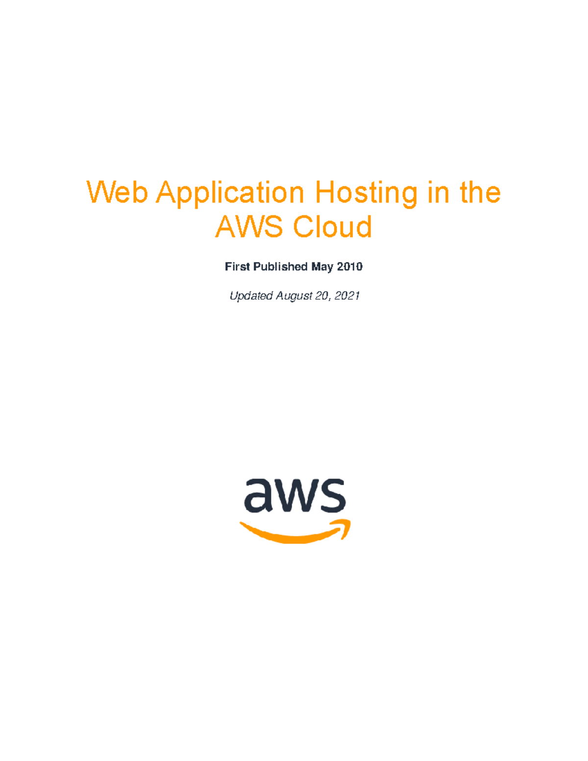 Aws web hosting best practices - Web Application Hosting in the AWS ...