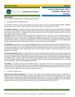 OB1RLE SAS 9 - blabla - Module #9 Student Activity Sheet Name: - Studocu