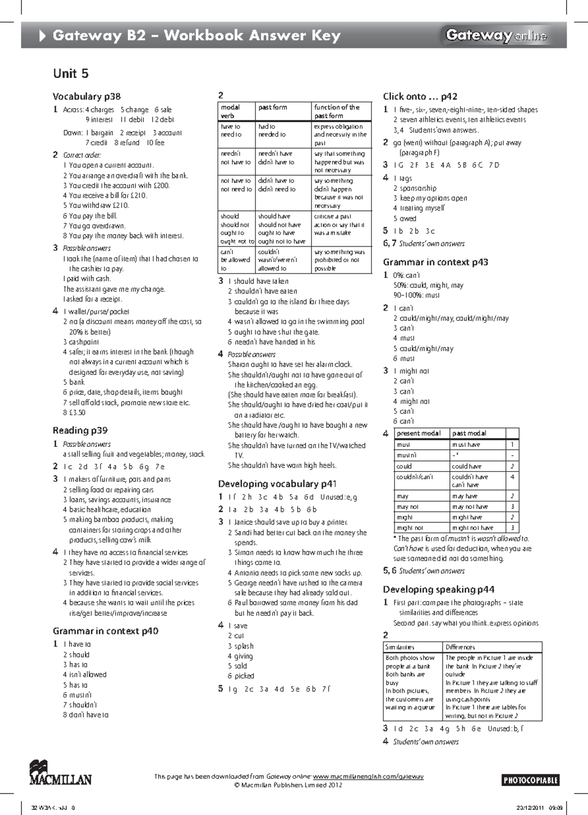 B2-unit 5 - Yes - This page has been downloaded from© Macmillan Publishers Limited 2012 Gateway ...