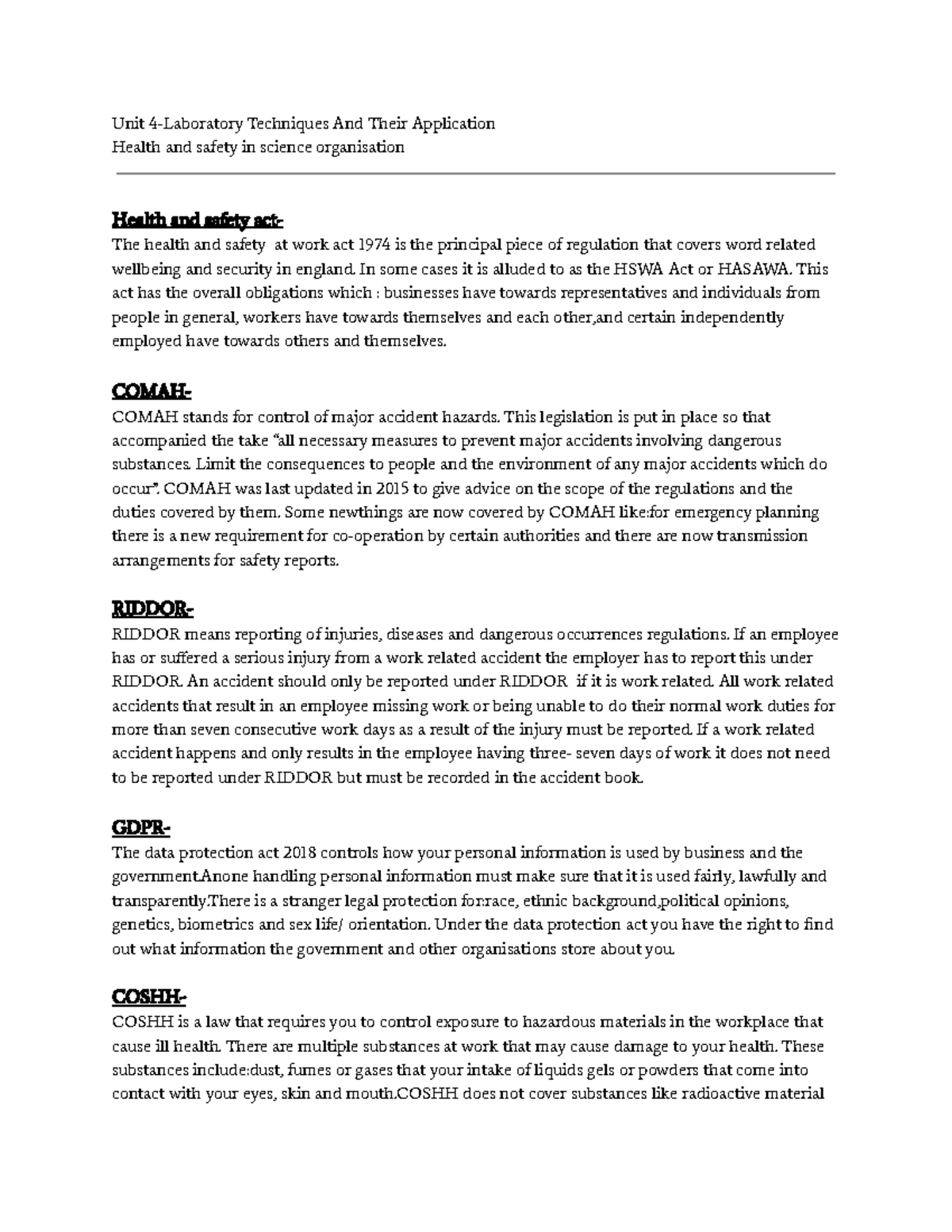 Untitled document-3 - Assignement A unit 4 - Unit 4-Laboratory ...