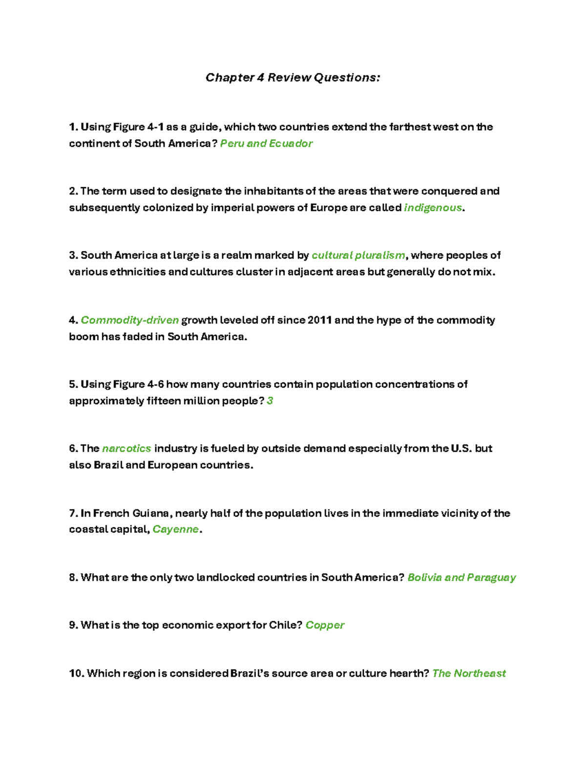 GEO 102 Chapter 4 Review Questions - Chapter 4 Review Questions: Using ...