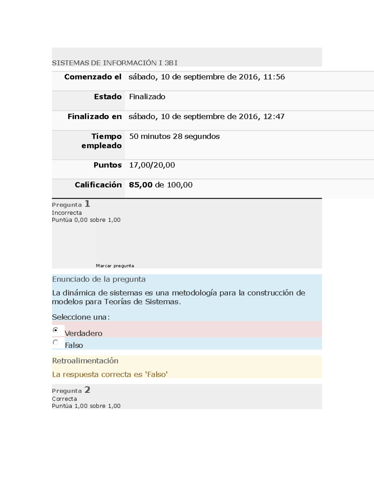 Sistemas DE Información I 3BI prueba 2 - SISTEMAS DE INFORMACIÓN I 3BI ...