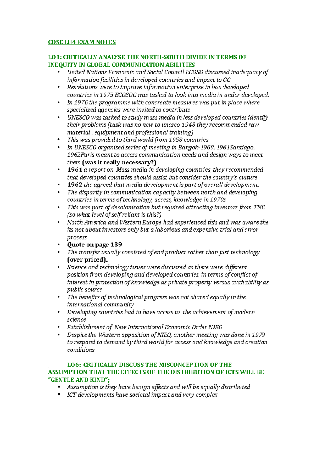 Learning Unit 4 Exam Notes Warning Tt More Functions Defined Than Expected Cosc Lu4 Exam