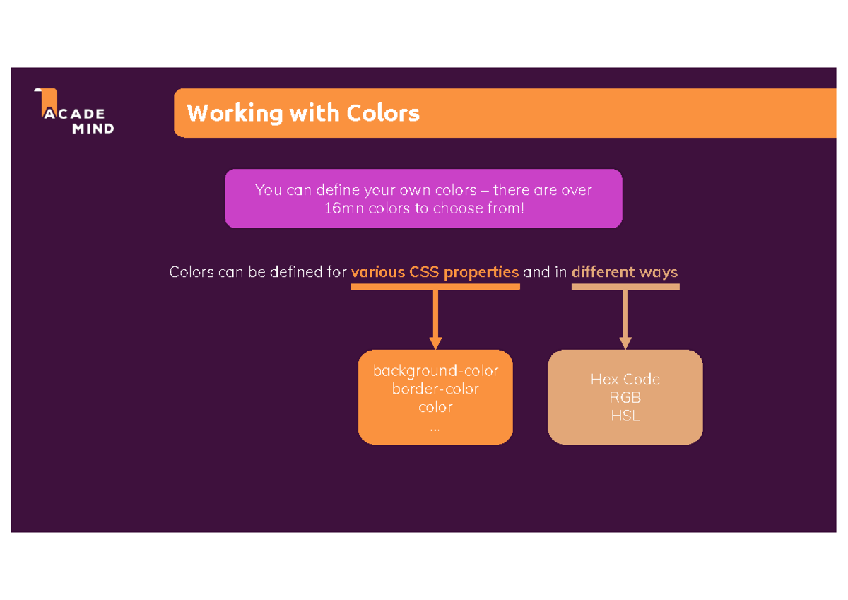 22 - colors - LECTURE NOTES - BS in Information Technology - Working ...