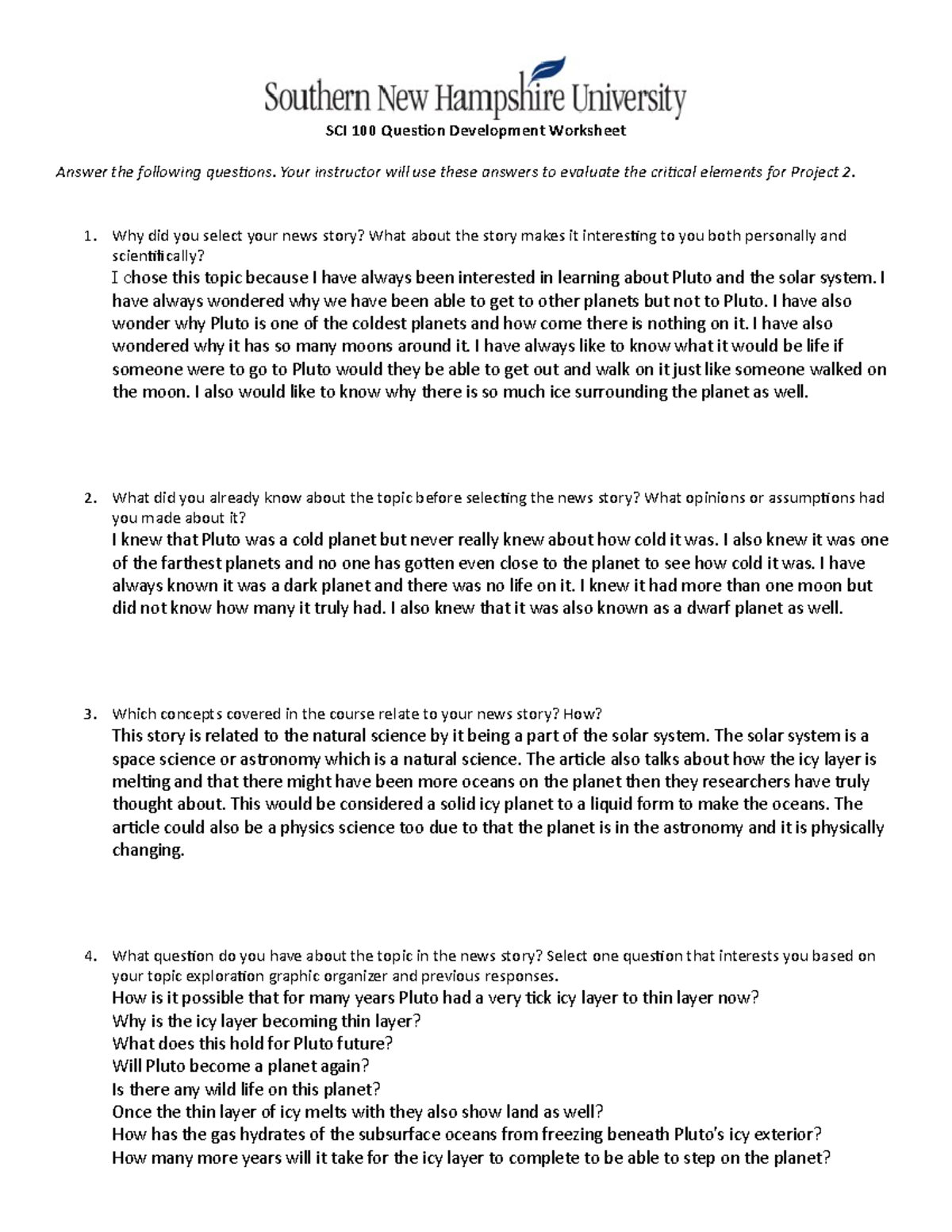 4-4-0 - assignments - SCI 100 Question Development Worksheet Answer the ...