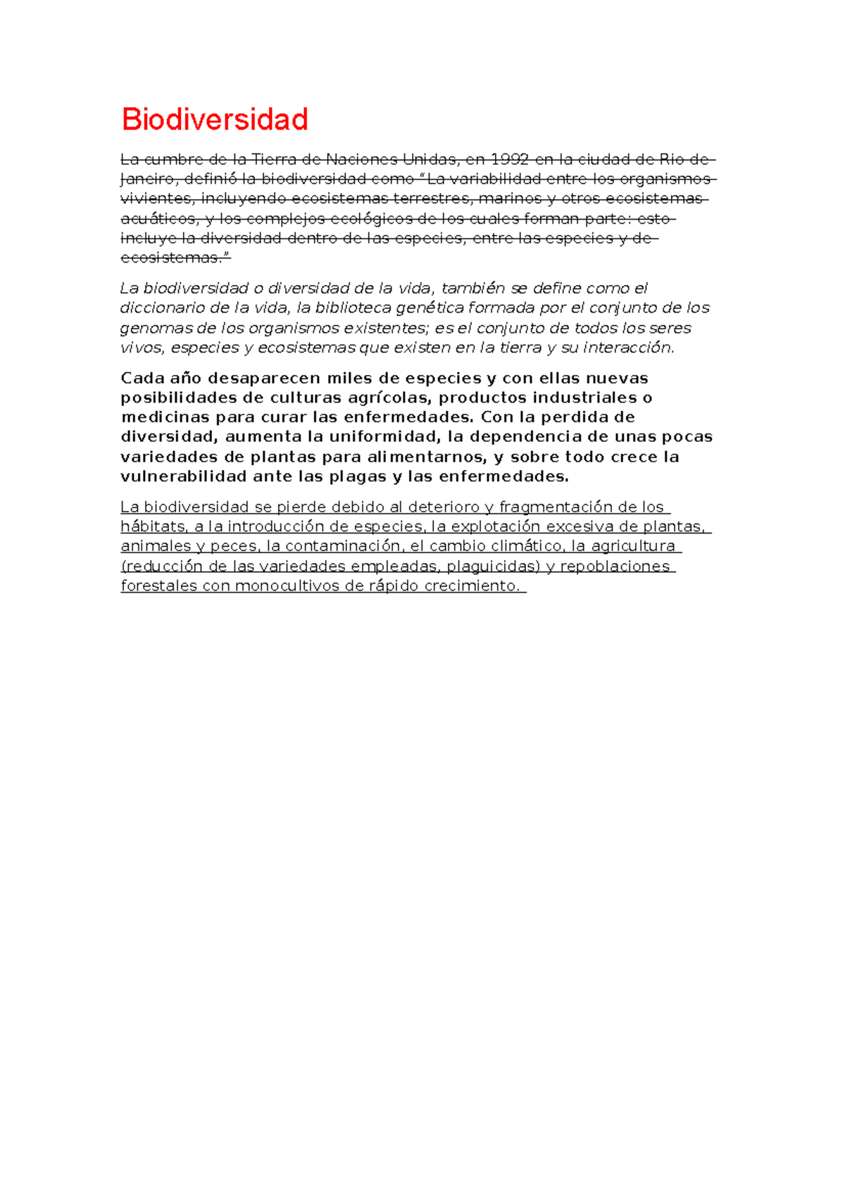 Kiaravela 1ro Rojo - NNDD - Biodiversidad La cumbre de la Tierra de ...