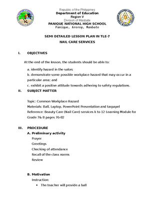 Detailed-Lesson-Plan-TLE-Grade-10 - Detailed Lesson Plan TLE Grade 10 ...