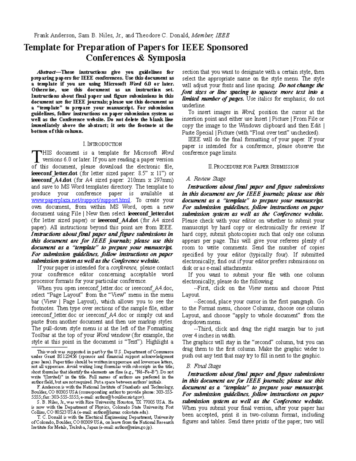 Sample - Hahay - Abstract—These instructions give you guidelines for ...