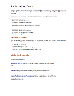 Different Categories of Exports - Different Categories of Exports ...
