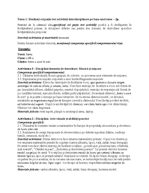 Proiect Activitate Extracurriculara - PROIECT ACTIVITATE EXTRACURRICULARA-VIZITA LA UN CENTRU DE ...