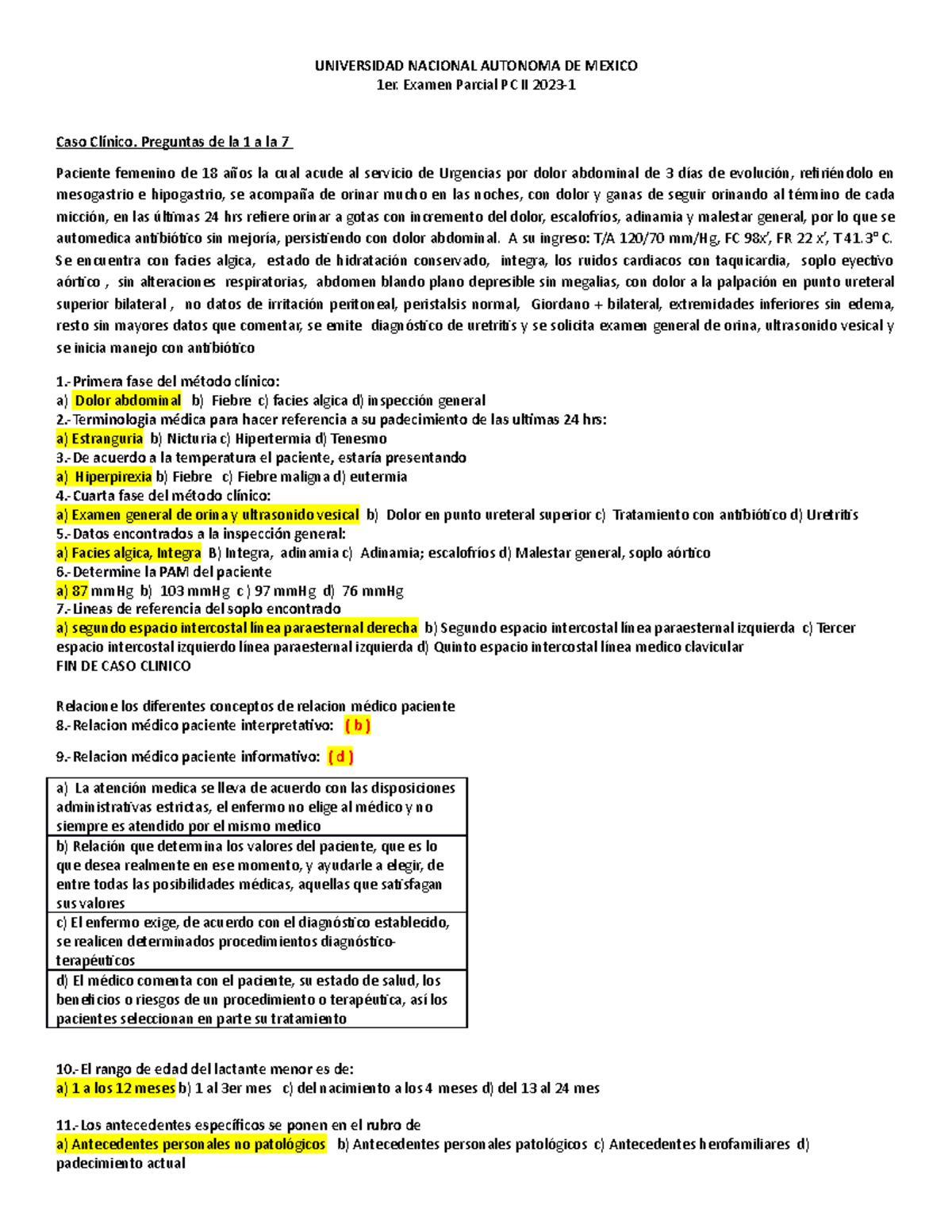 guia para primer examen pc 2 - UNIVERSIDAD NACIONAL AUTONOMA DE MEXICO 1er. Examen Parcial PC II ...