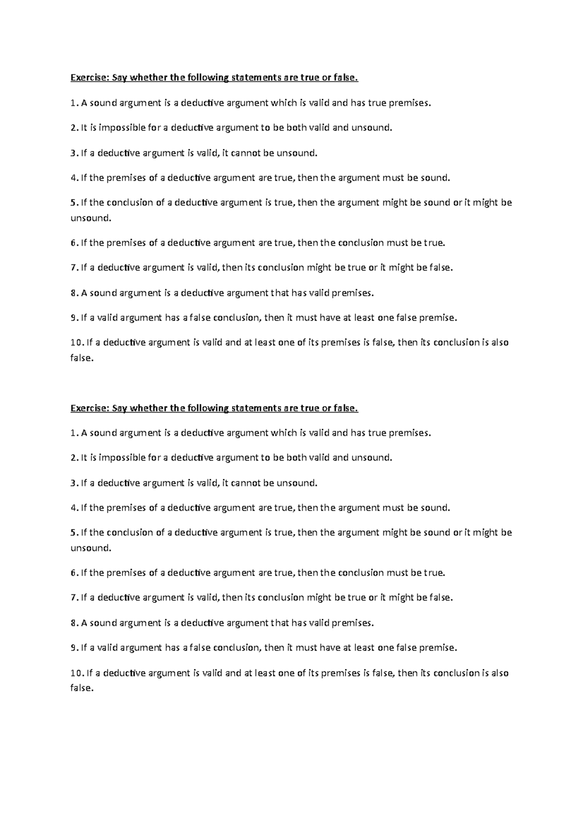 Lecture 6 Exercises Logic And Ethics Tutorial Material For Tutorial Sessions Conducted By