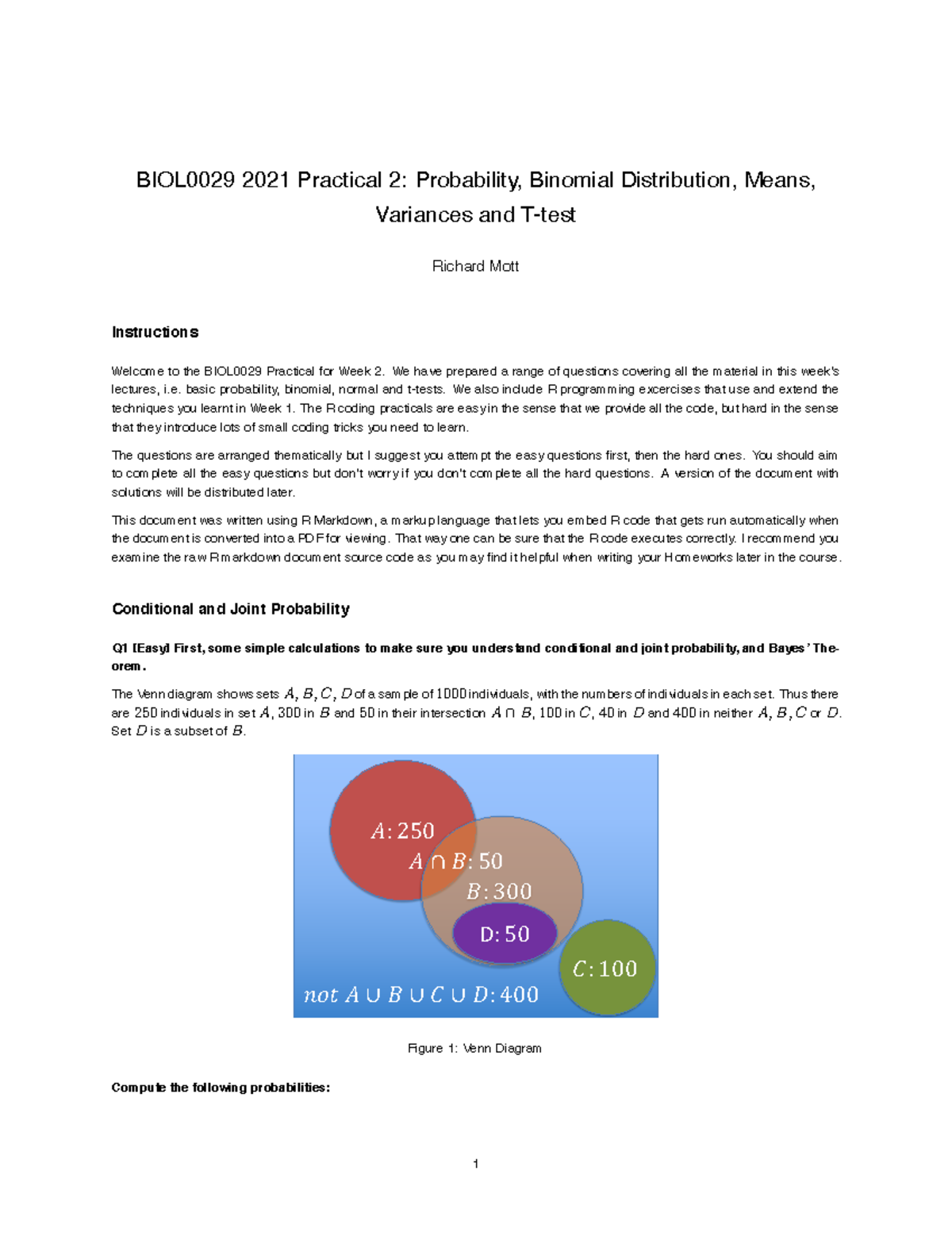 BIOL0029-2021-Practical-2 solutions about Probability, Binomial ...