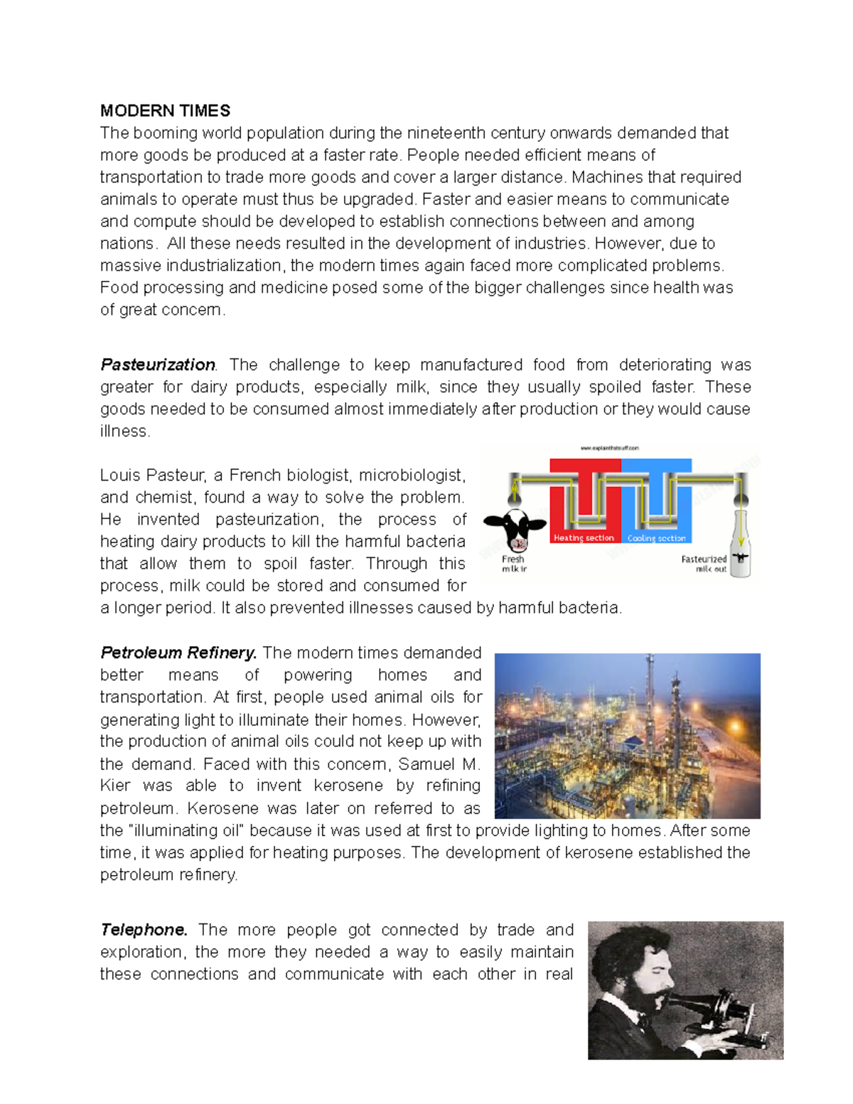 Modern Times - The booming world population during the nineteenth ...