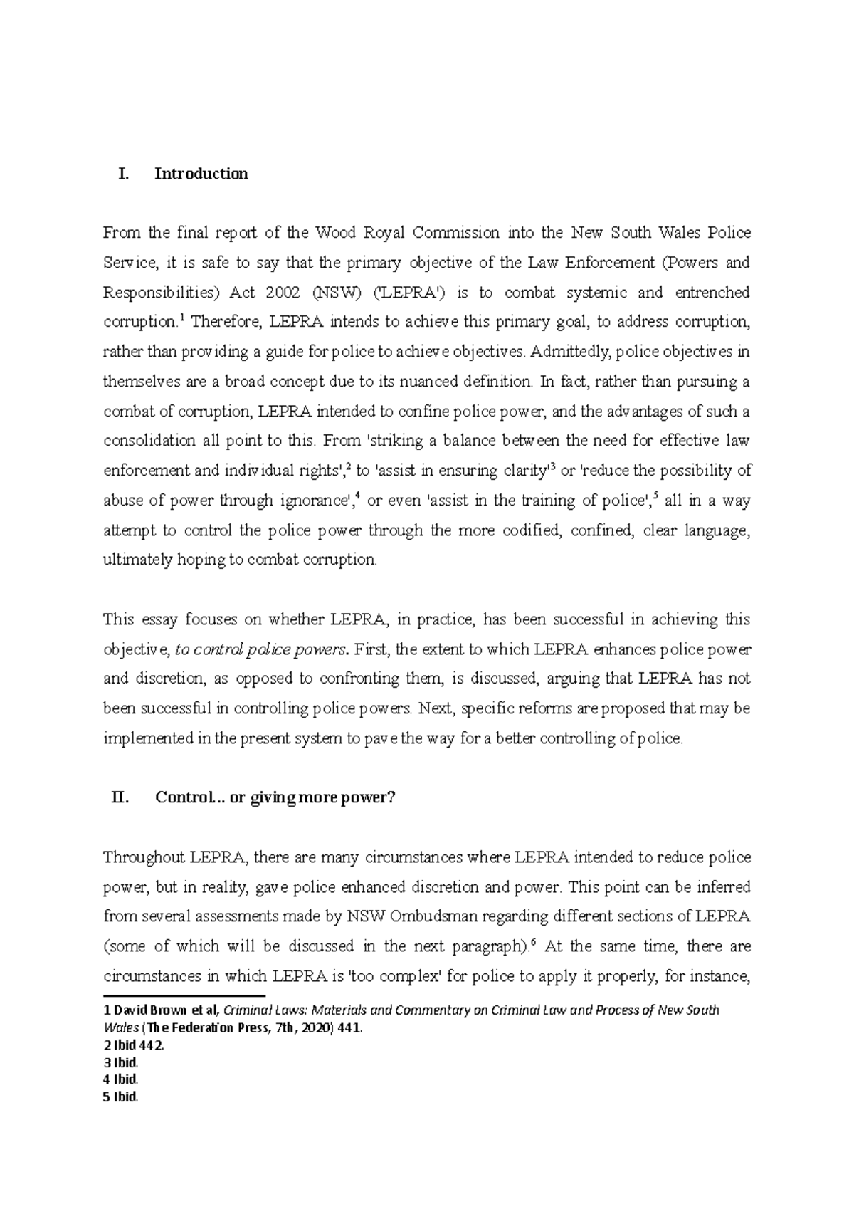 Mid-Term - CCP - Assignment - I. Introduction From the final report of ...