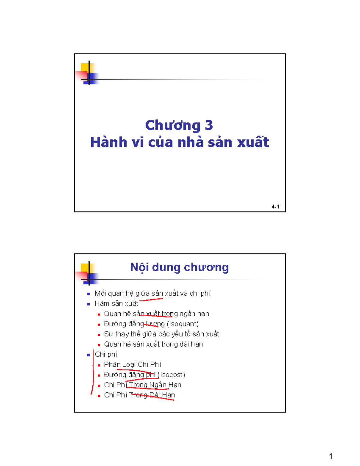 Chương 3 - svsv - 4- Chương 3 Hành vi của nhà sản xuất Nội dung chương ...