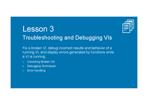 Lesson 11 - Next Steps - course labview - Continuing Your LabVIEW ...