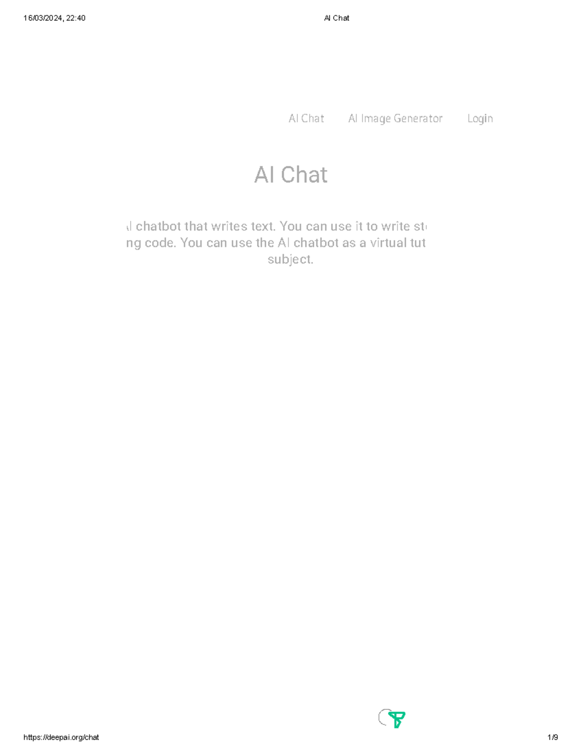 Assign - AI Chat AI Chat is an AI chatbot that writes text. You can use ...