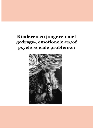 SV kinderen en jongeren met gedrags- emotionele en psychosociale ...
