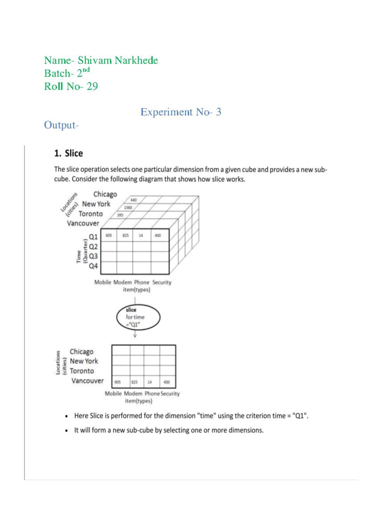 DWM Exp 3 Shivam 29 - Dwm practical - Computer Engineering - Name- Shivam Narkhede Batch- 2nd ...