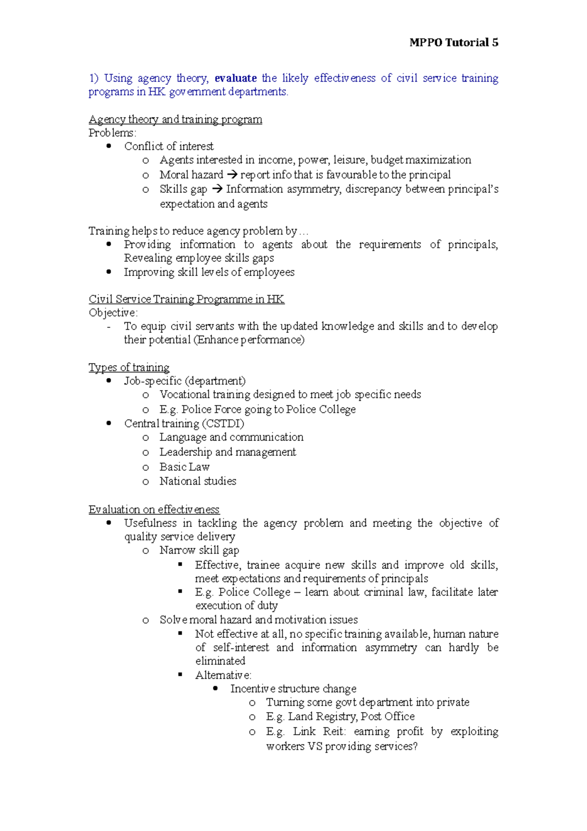 MPPO Tutorial 5 - Training - MPPO Tutorial 5 Using agency theory ...