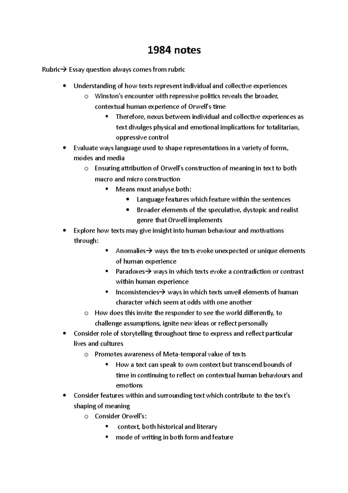 1984 notes and essay ideas, including background information - 1984 ...