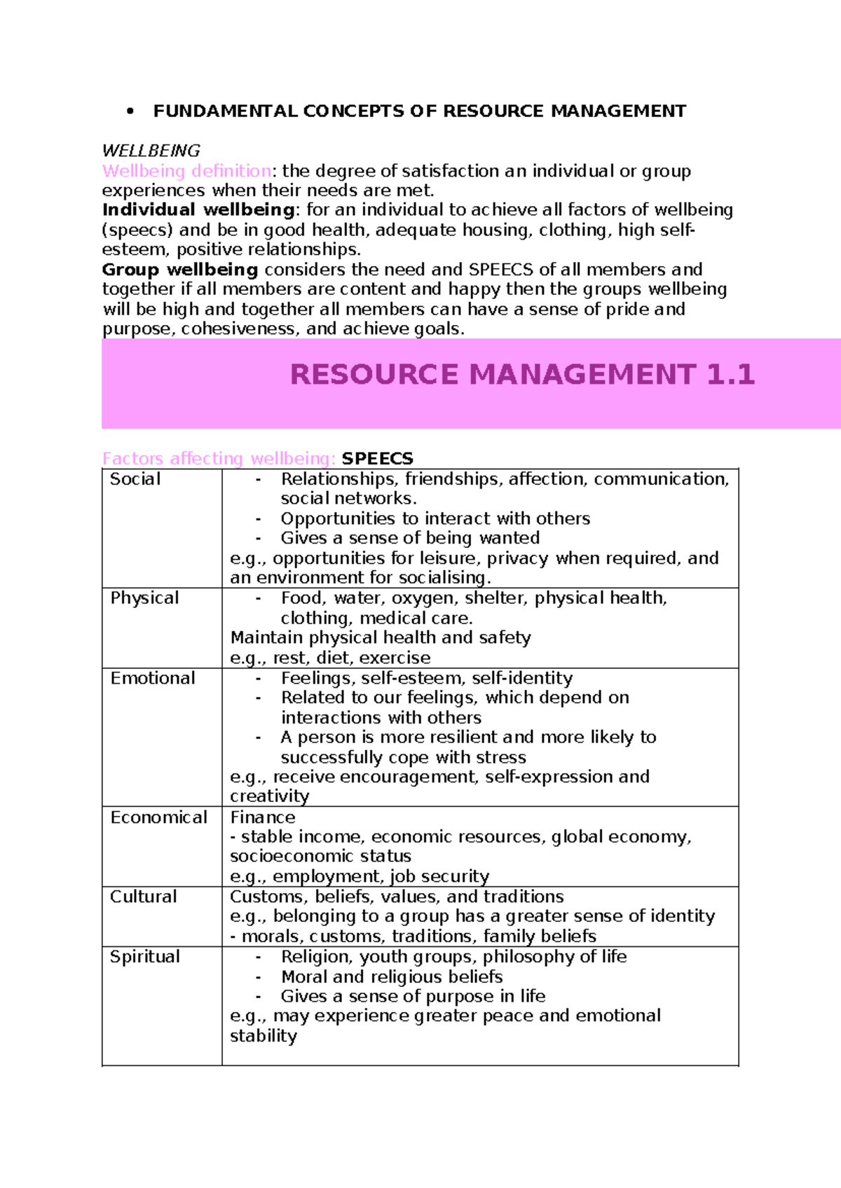Fundamental Concepts OF Resource Management - FUNDAMENTAL CONCEPTS OF ...
