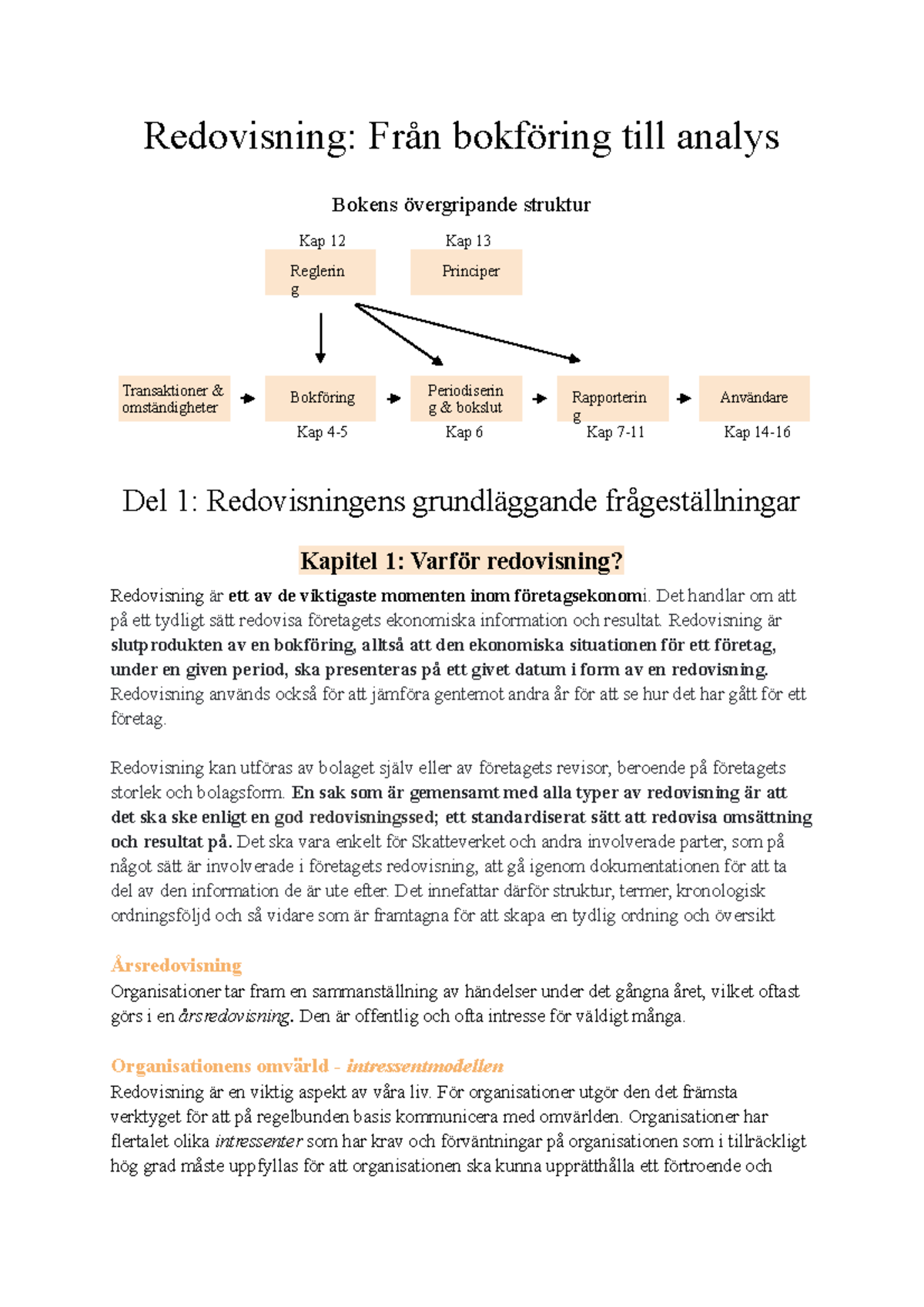 Redovisning Från bokföring till analys - Redovisning: Från bokföring ...