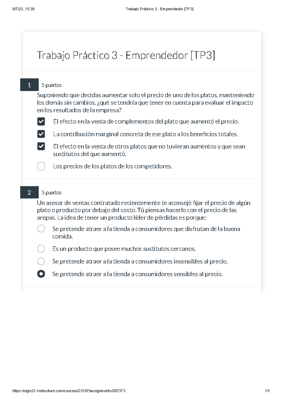 Trabajo Pr Ã¡ctico 3 - Emprendedor [TP3] - 8/7/23, 15:38 Trabajo Práctico 3 - Emprendedor [TP3 ...